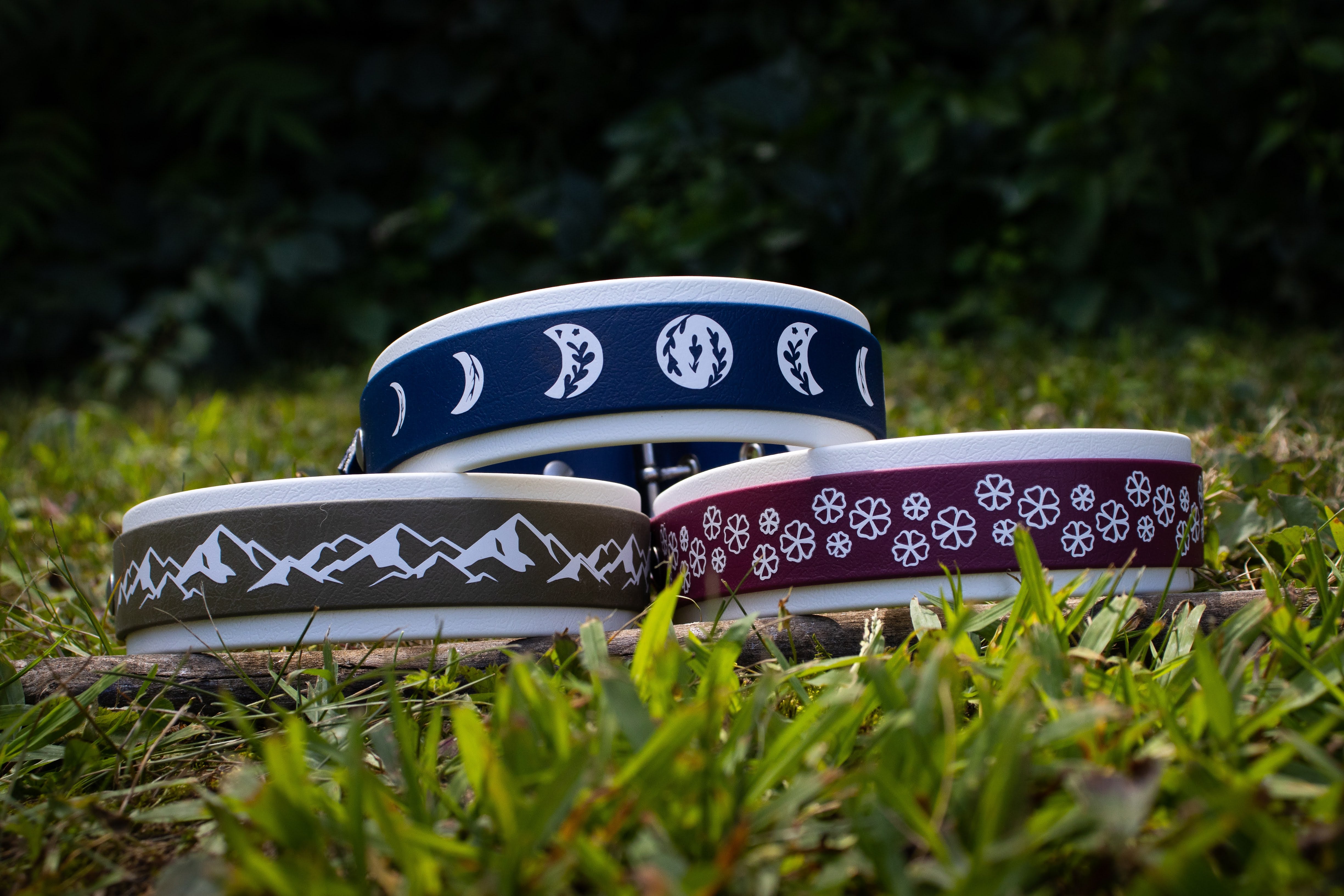 Summer Layered Collar — Dog Collar made with BioThane® – Anxiously Handmade